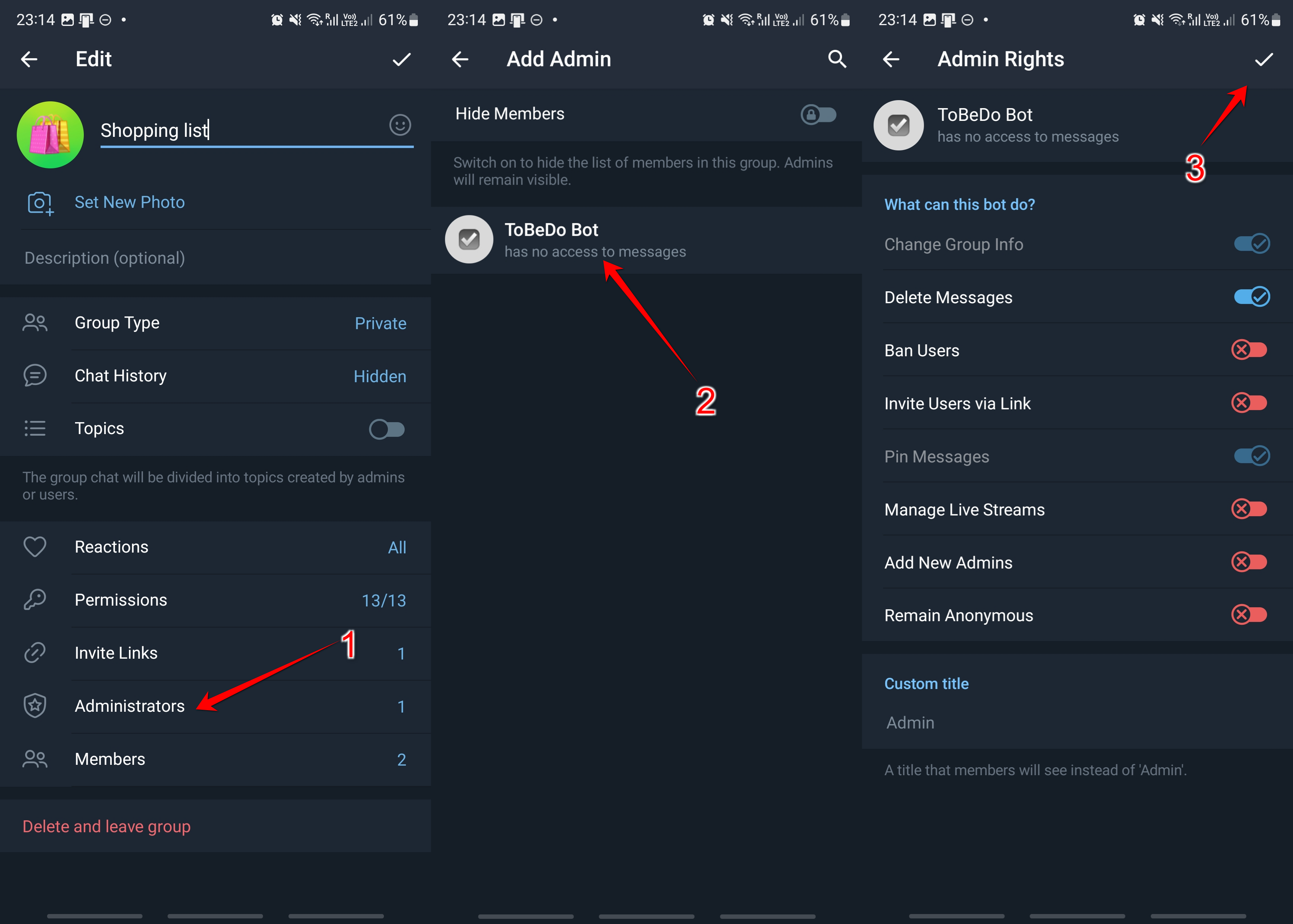 ToBeDo - Simple Telegram checklist (ToDo) bot ToBeDo - Simple Telegram checklist (ToDo) bot