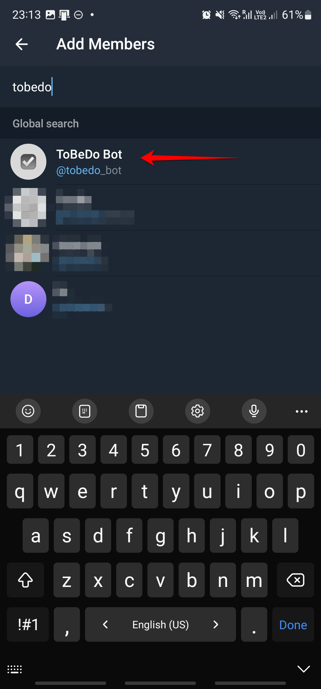 ToBeDo - Simple Telegram checklist (ToDo) bot
